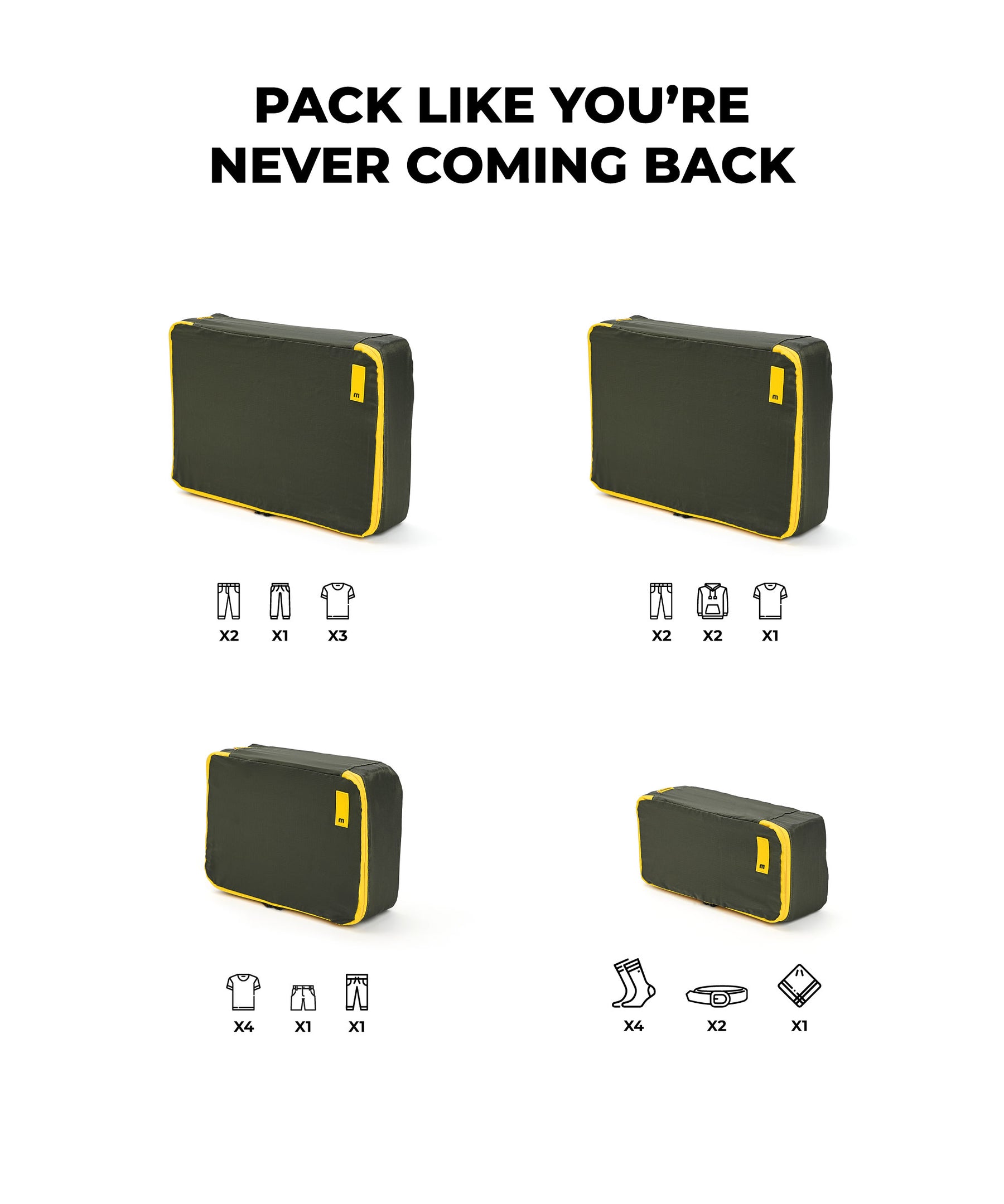 The Packing Cubes (Set of 4)