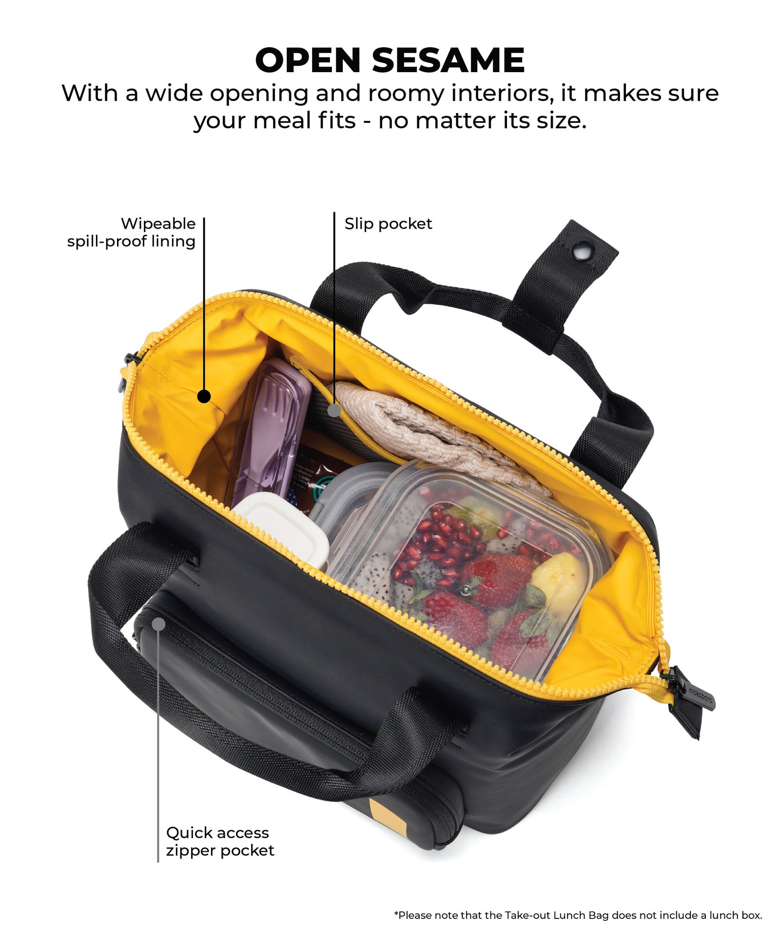 The Take-Out Lunch Bag - Stylish Spill-Proof Lunch Bag | Mokobara