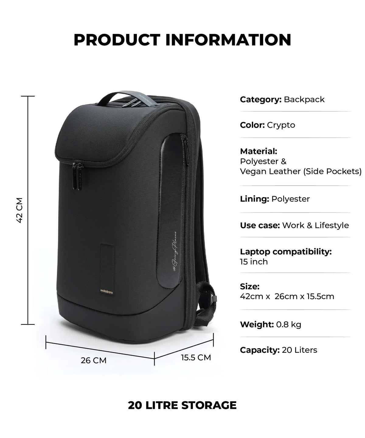 The Transit Backpack - 20L